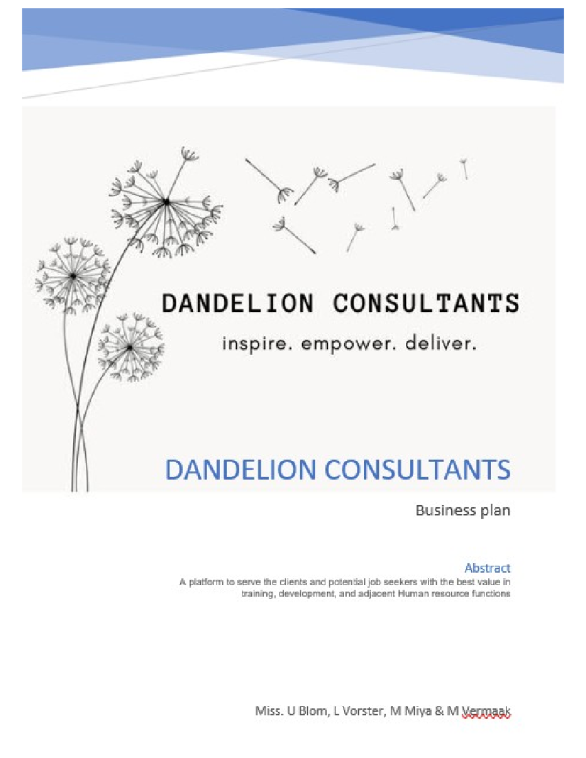 BDO 371 Assignment Milestone 2 - Table of content Declaration of ...