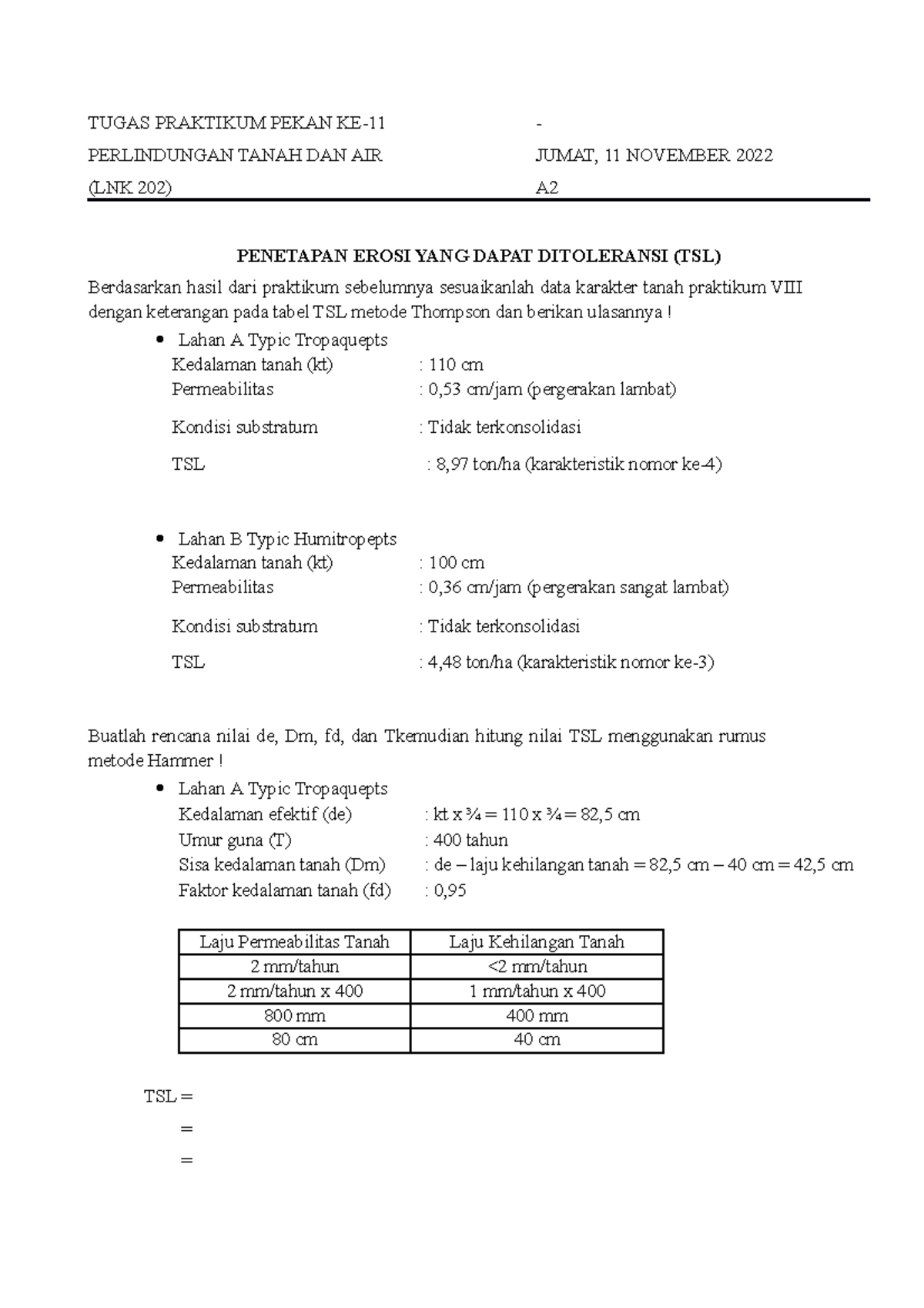 P11 Jumat Siang Tugas - Catatan Mata Kuliah Perlindungan Tanah dan Air - TUGAS PRAKTIKUM PEKAN ...
