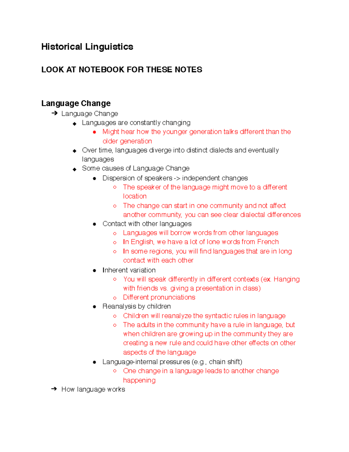 Ling 101 Lecture 8 - at University of Delaware - Historical Linguistics ...