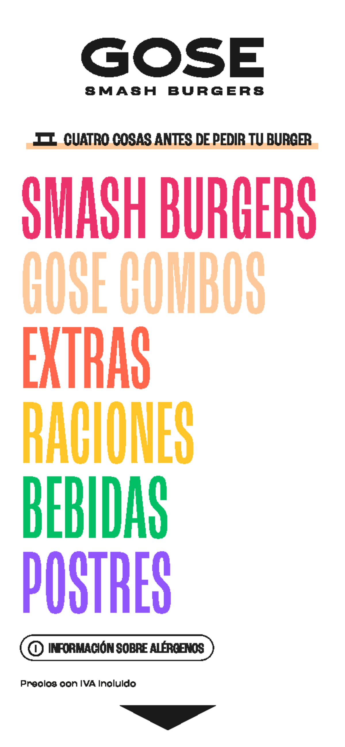 Carta gose online - CUATRO COSAS ANTES DE PEDIR TU BURGER SMASH BURGERS ...