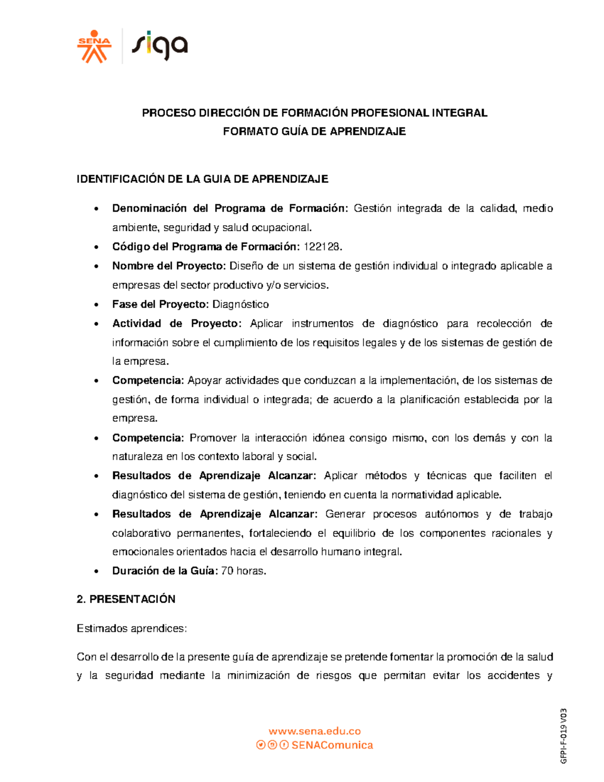 GFPI-F-019 Guía de Aprendizaje N. 2 - 019 V 03 PROCESO DIRECCIÓN DE FORMACIÓN PROFESIONAL ...