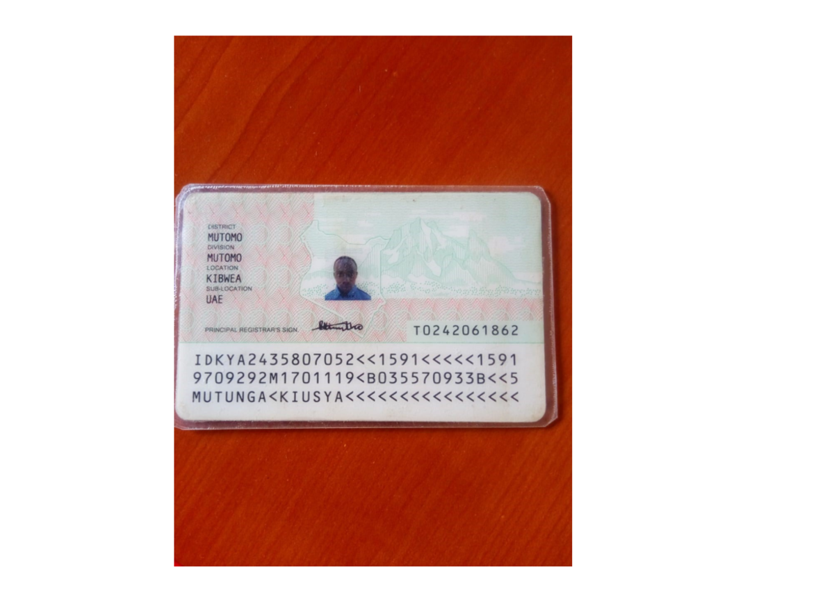 2222 - oo9 - DISTRICT MUTOMO DIVISION MUTOMO LOCATION KIBWEA SUB ...