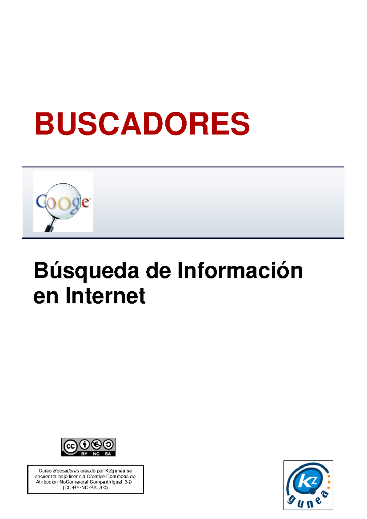 Buscadores - Apuntes 1 - encuentra bajo licencia Creative Commons de ...