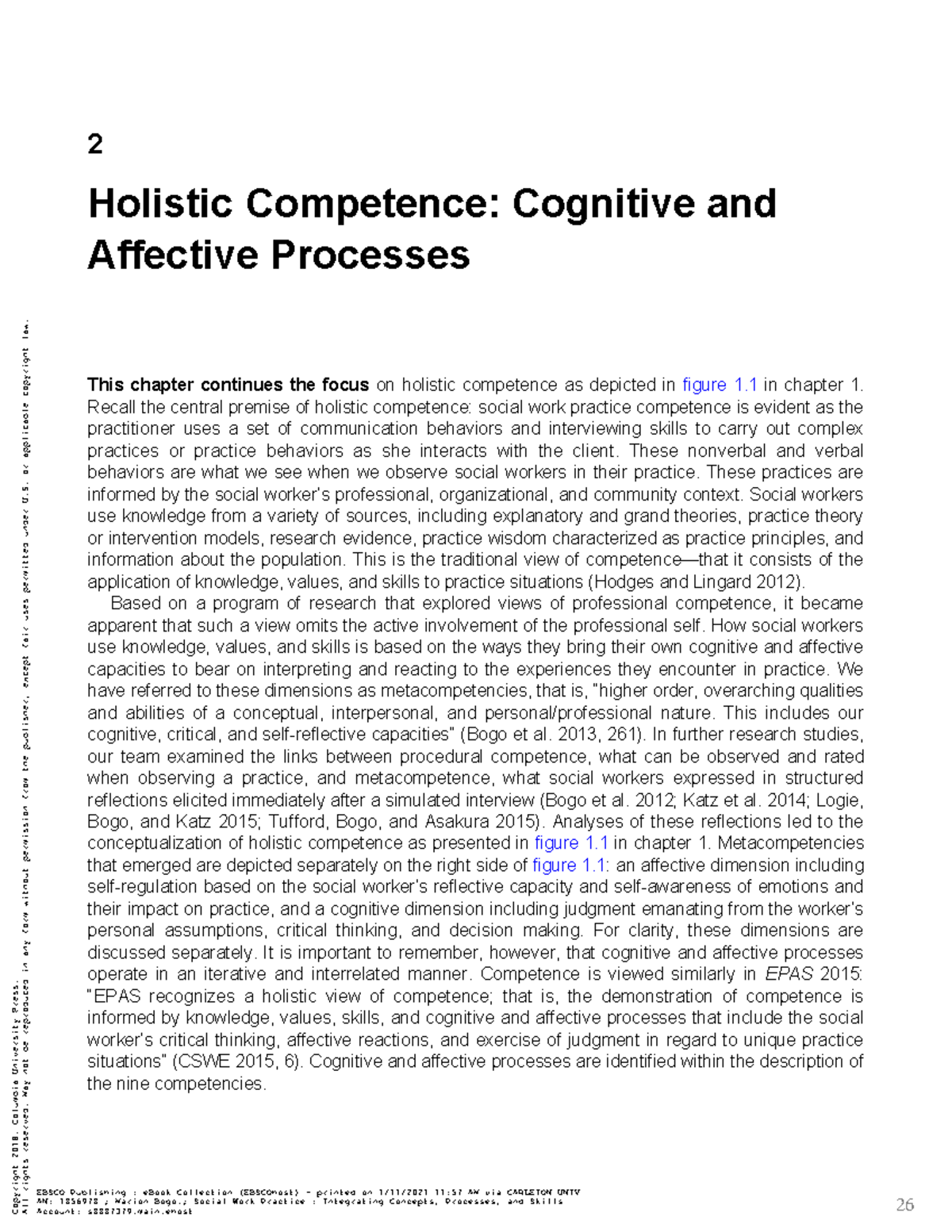 Chapter 2 Textbook Bogo - 26 2 Holistic Competence: Cognitive and Affective Processes This ...