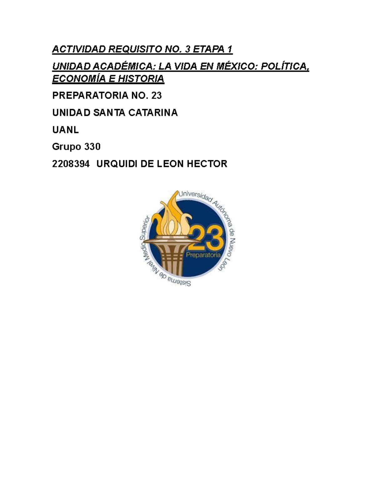actividad requisito 3 et1 - ACTIVIDAD REQUISITO NO. 3 ETAPA 1 UNIDAD ...