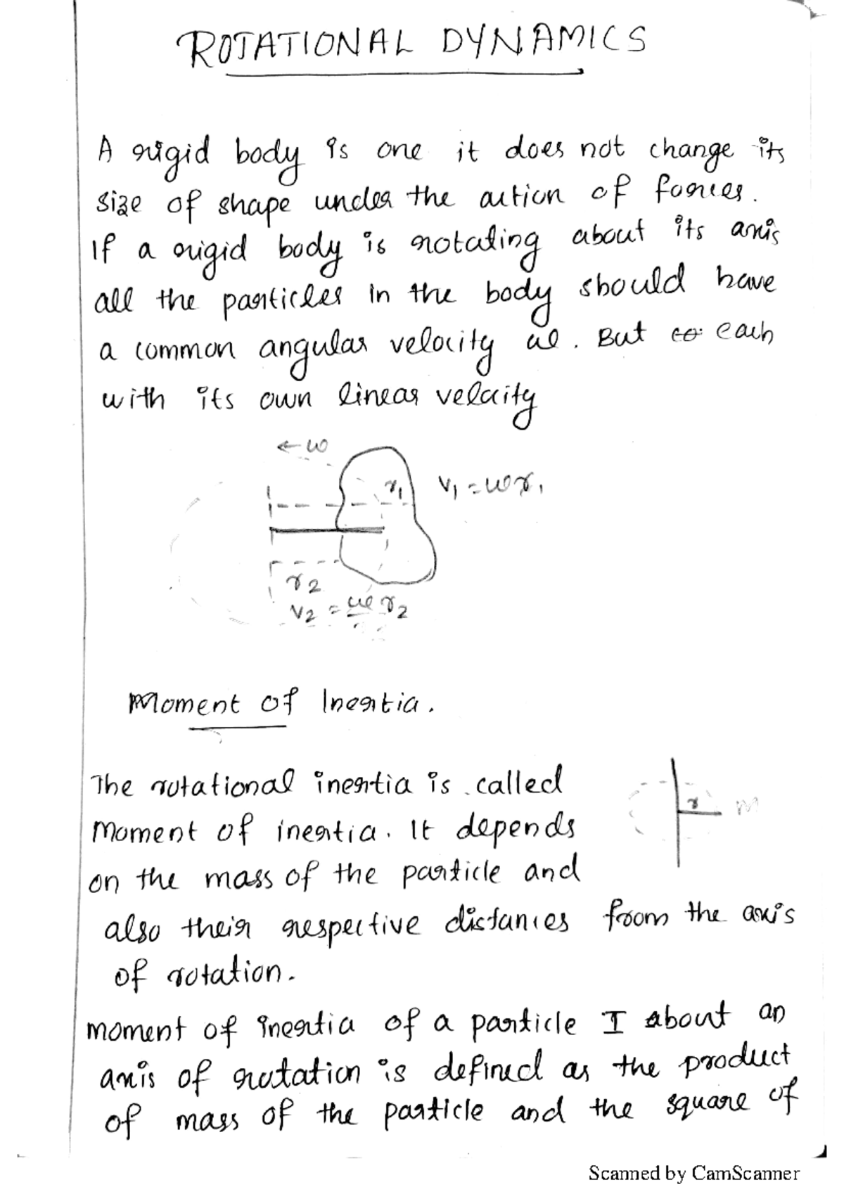 Rotational Dynamics - Engineering physics 2 - Studocu