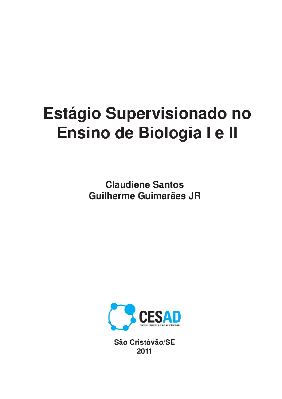 Cesad Estagio Supervisionado no Ensino de Biologia I e II Aula 1 ...