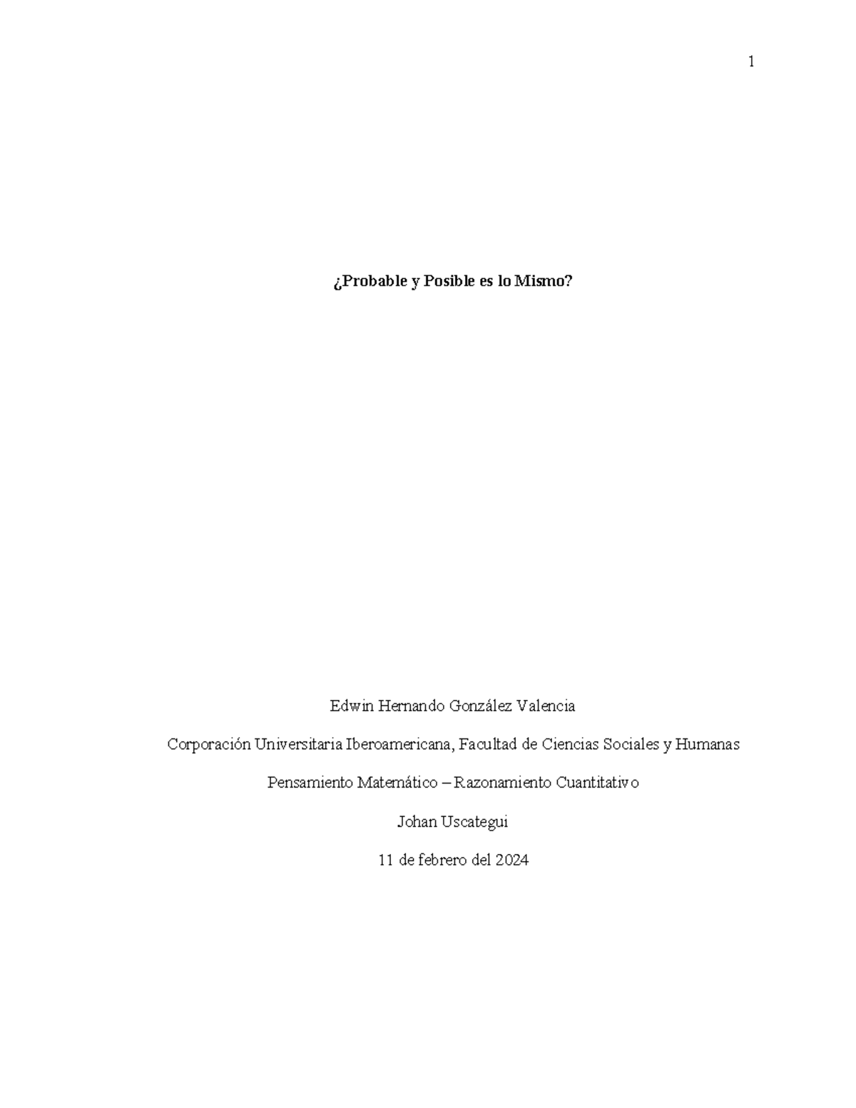 ¿Probable y Posible es lo Mismo? - Se expresa típicamente como un ...