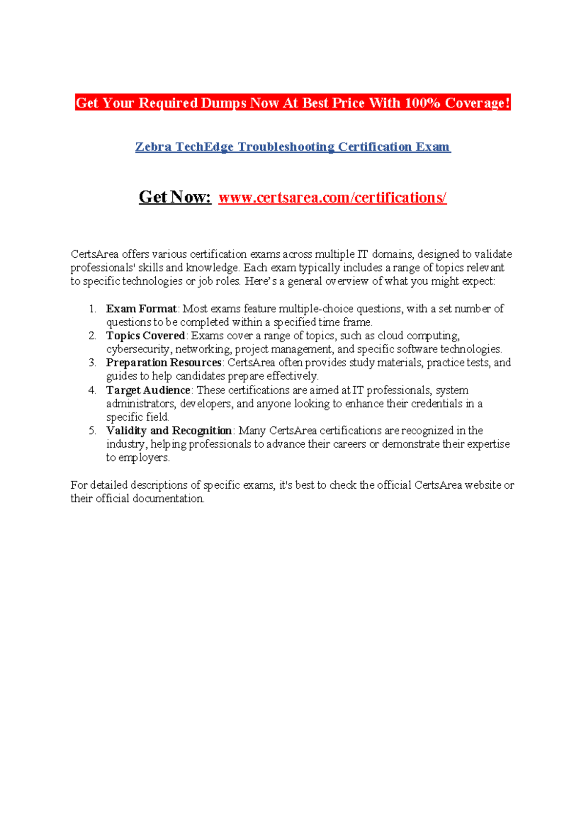 Zebra Tech Edge Troubleshooting Certification Exam - Get Your Required ...