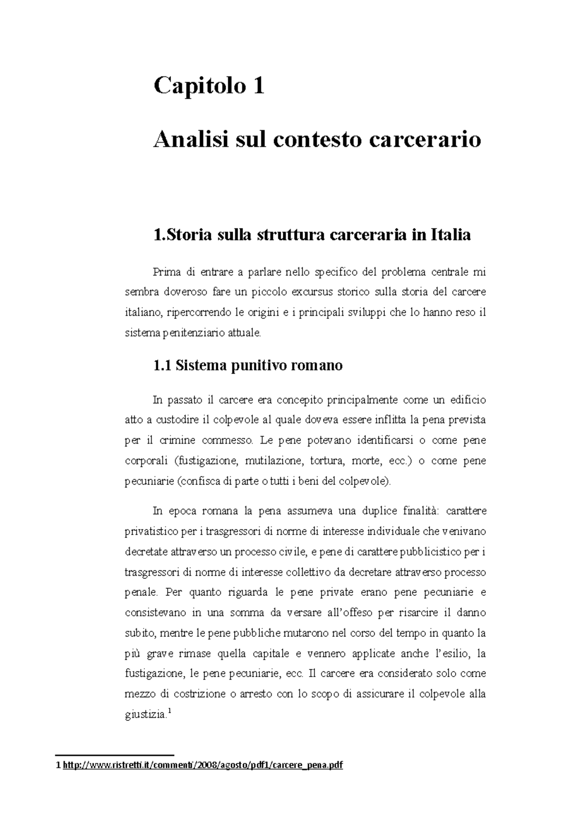 1 capitolo tesi specialistica - Capitolo 1 Analisi sul contesto ...