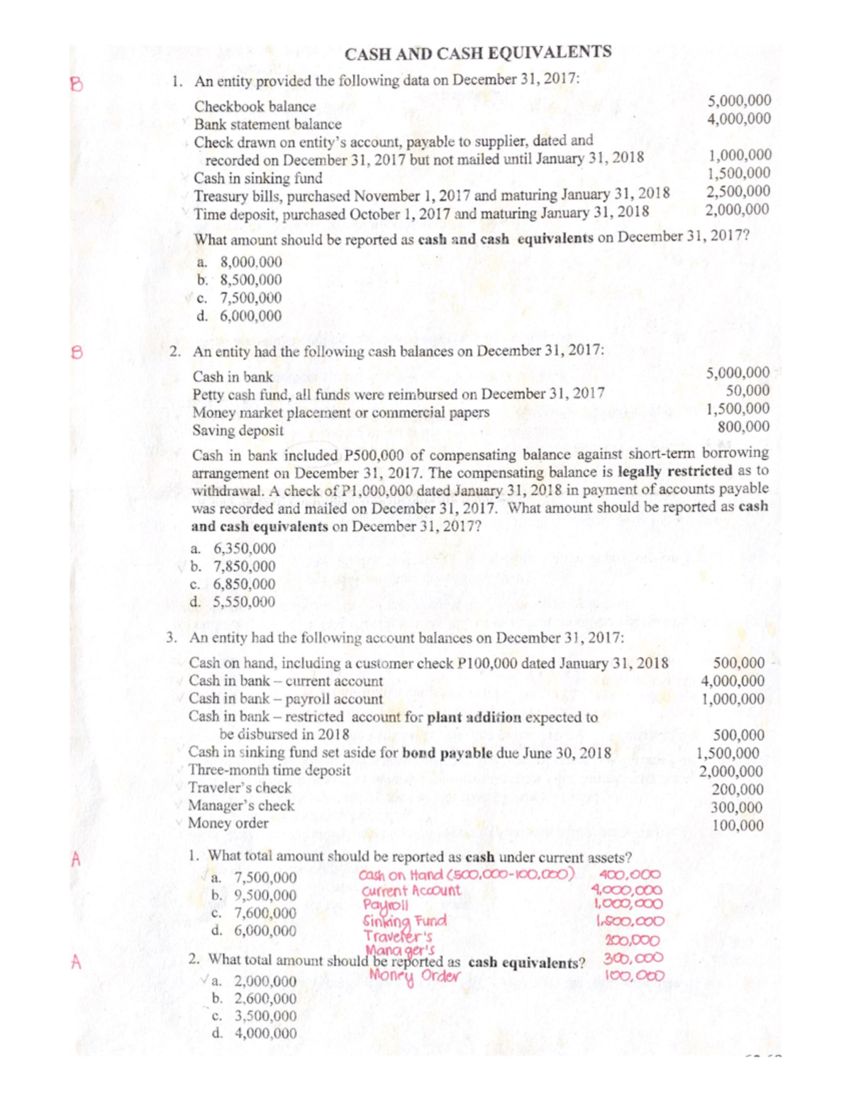 9 Additional Material 1 Cash and Cash Equiv wd Bank Recon and POC ...