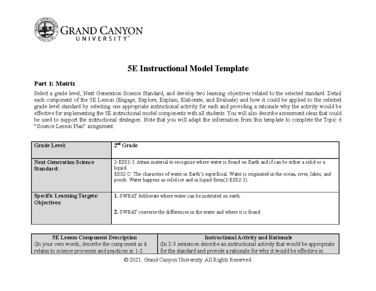 Candace Lemon, ELM-361-RS-5E-Instructional-Model-Template - 5E ...