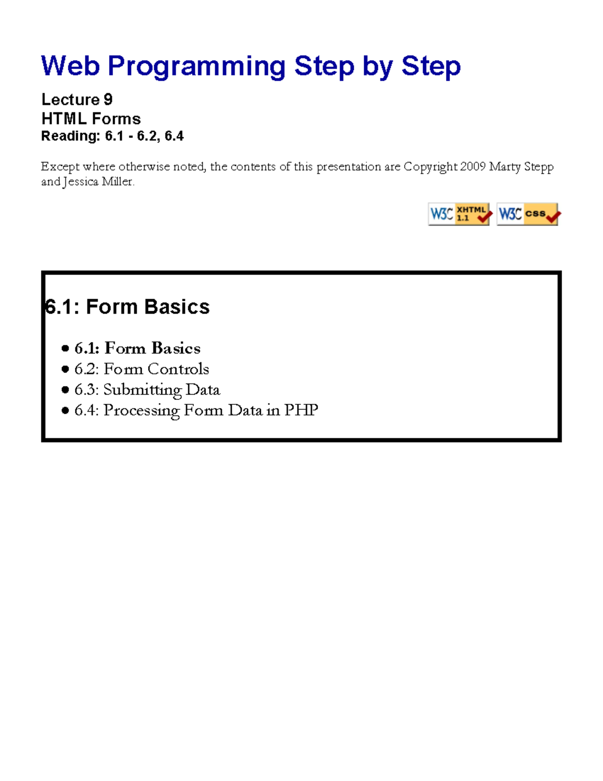 Lecture 09-forms - Tài liệu lập trình web - - Studocu