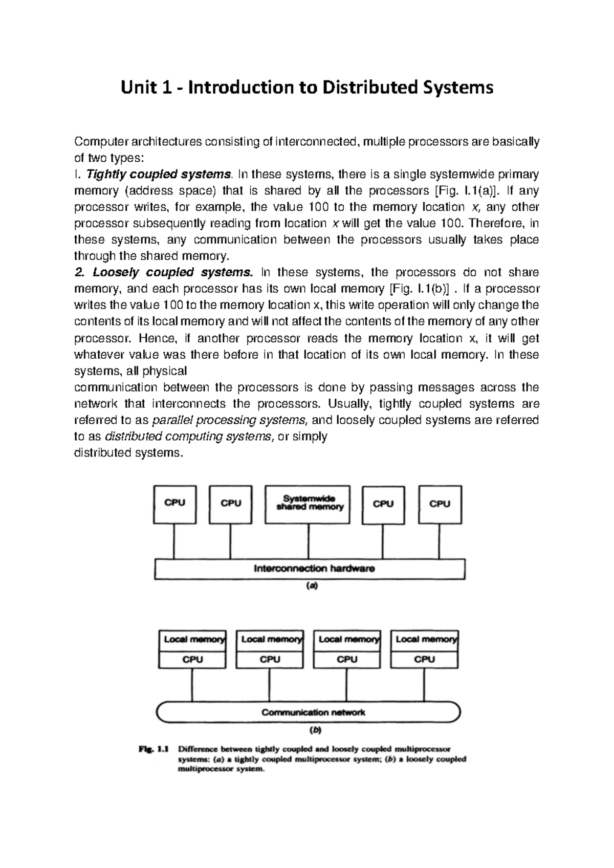 DC Unit 1 Notes 2024-25 - ndxx - Unit 1 - Introduction to Distributed ...