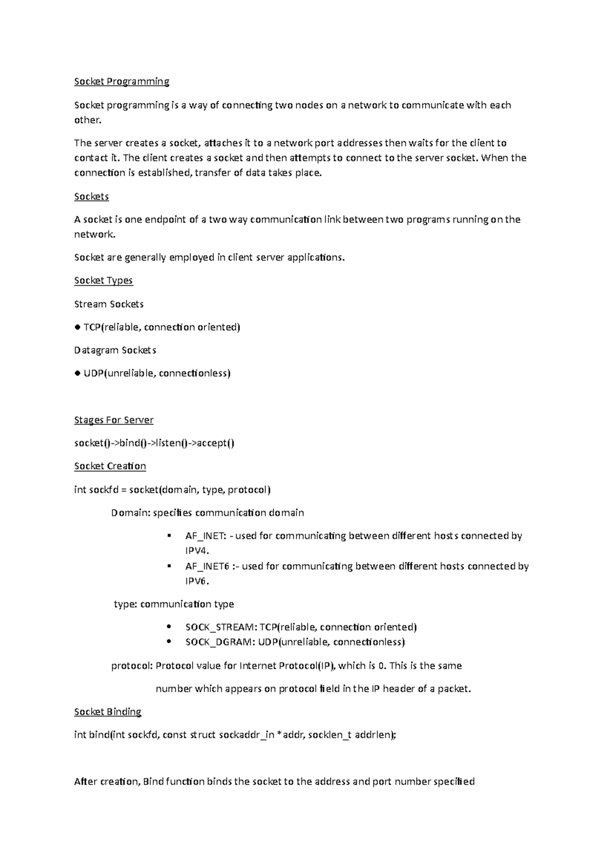 Socket Programming Basics Socket Programming Socket Programming Is A 6066