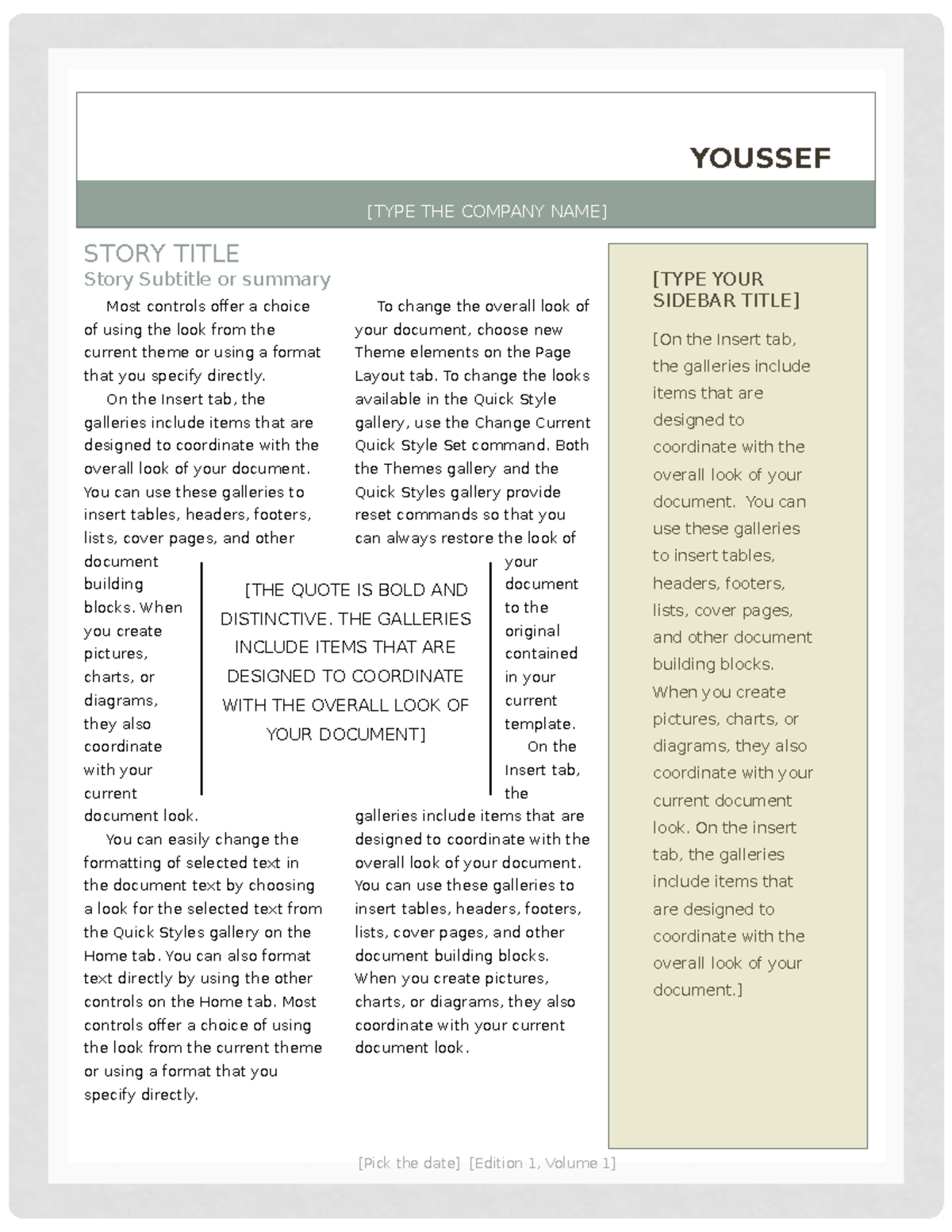 Story Title - STORY TITLE Story Subtitle or summary Most controls offer ...