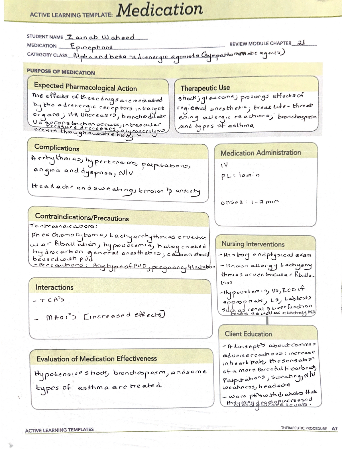 Week 11 drugs - Easy to read - NRS 130 - Studocu