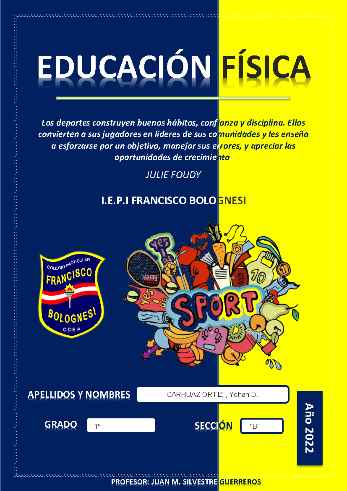 Portada - cvbnm,. - Balance de Materia y Energia - EDUCACIÓN FÍSICA Los ...