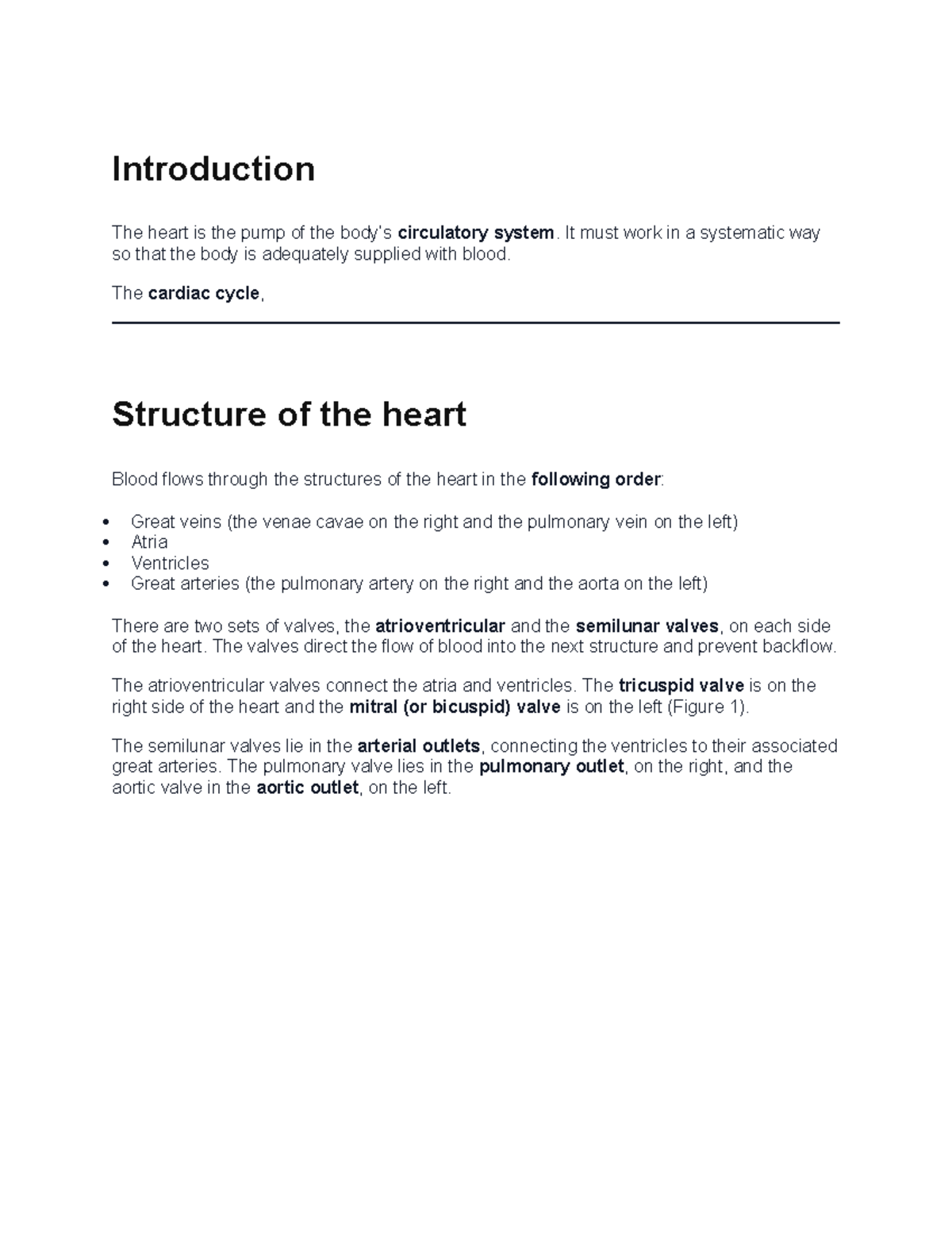 Cardiology physiology - Introduction The heart is the pump of the body ...
