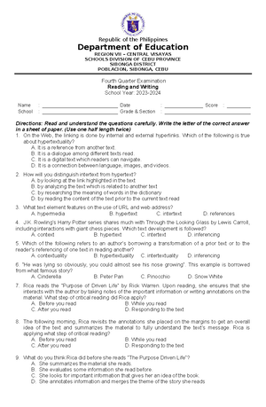 Panuntunan sa buwan ng wika - Tema: “Filipino: Wikang Mapaglaya” Ito ay ...