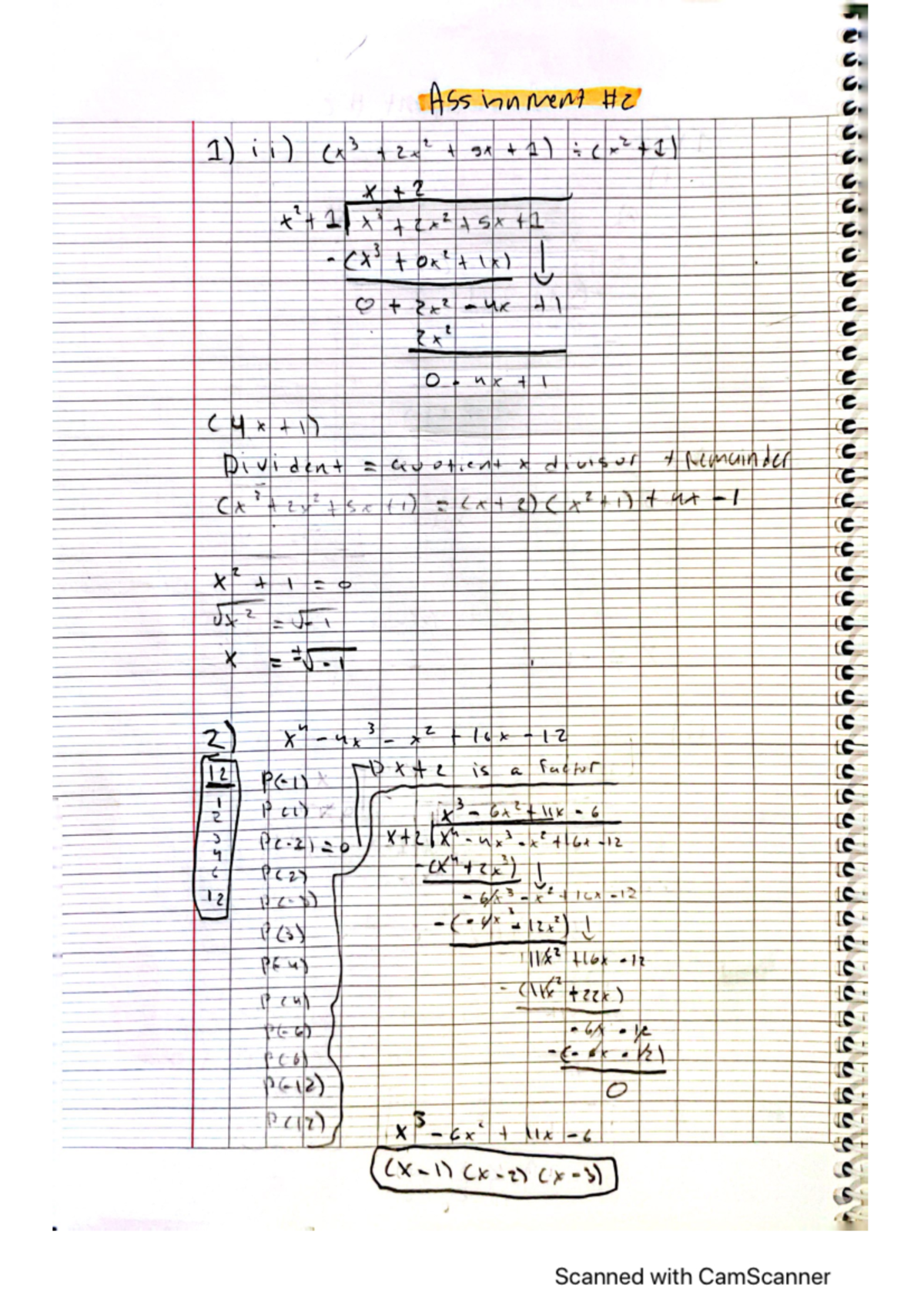 Cam Scanner 11-07-2022 13 - Assimment 1) ii) (x3 SK x 2 411 (x3 1 ...