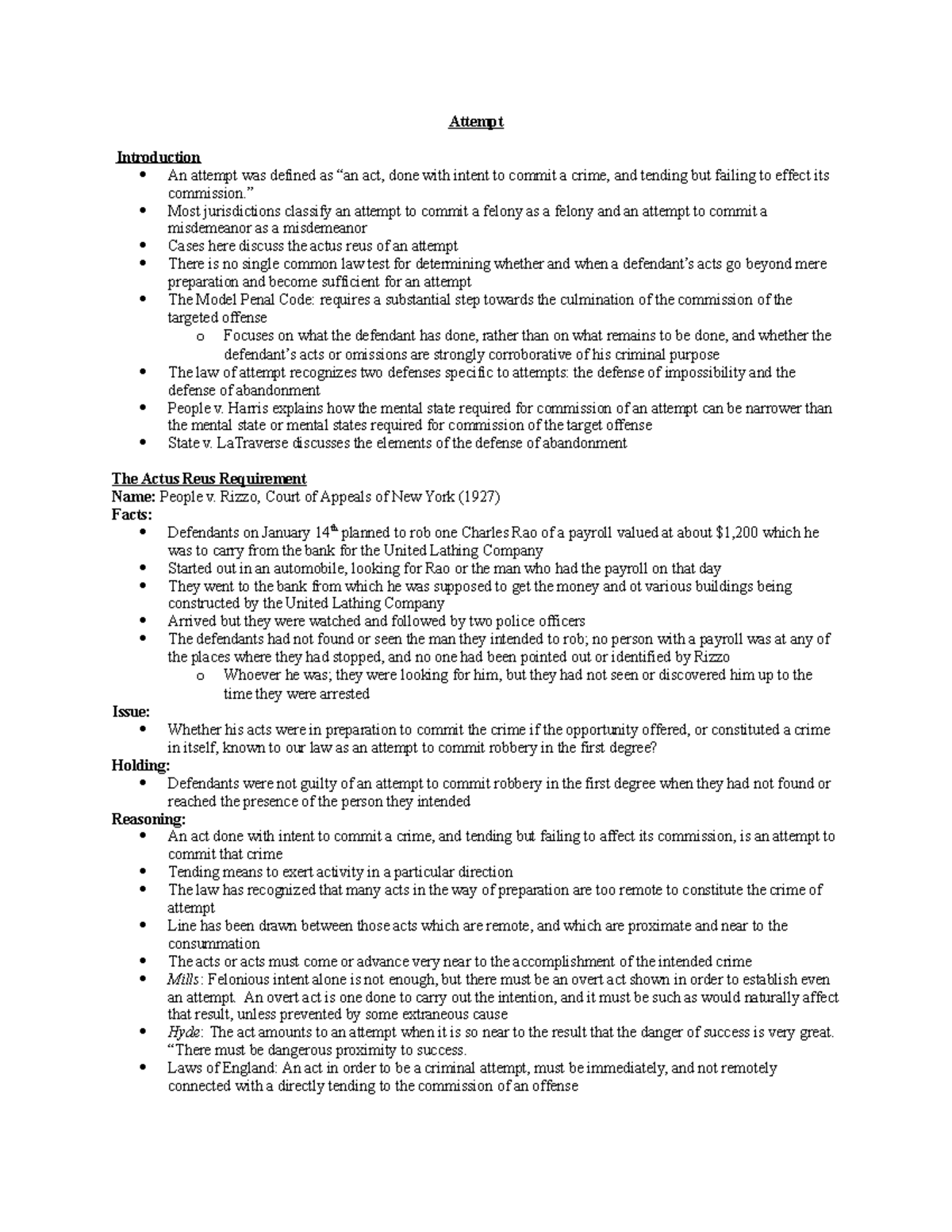 Attempt - Attempt Introduction An attempt was defined as “an act, done ...