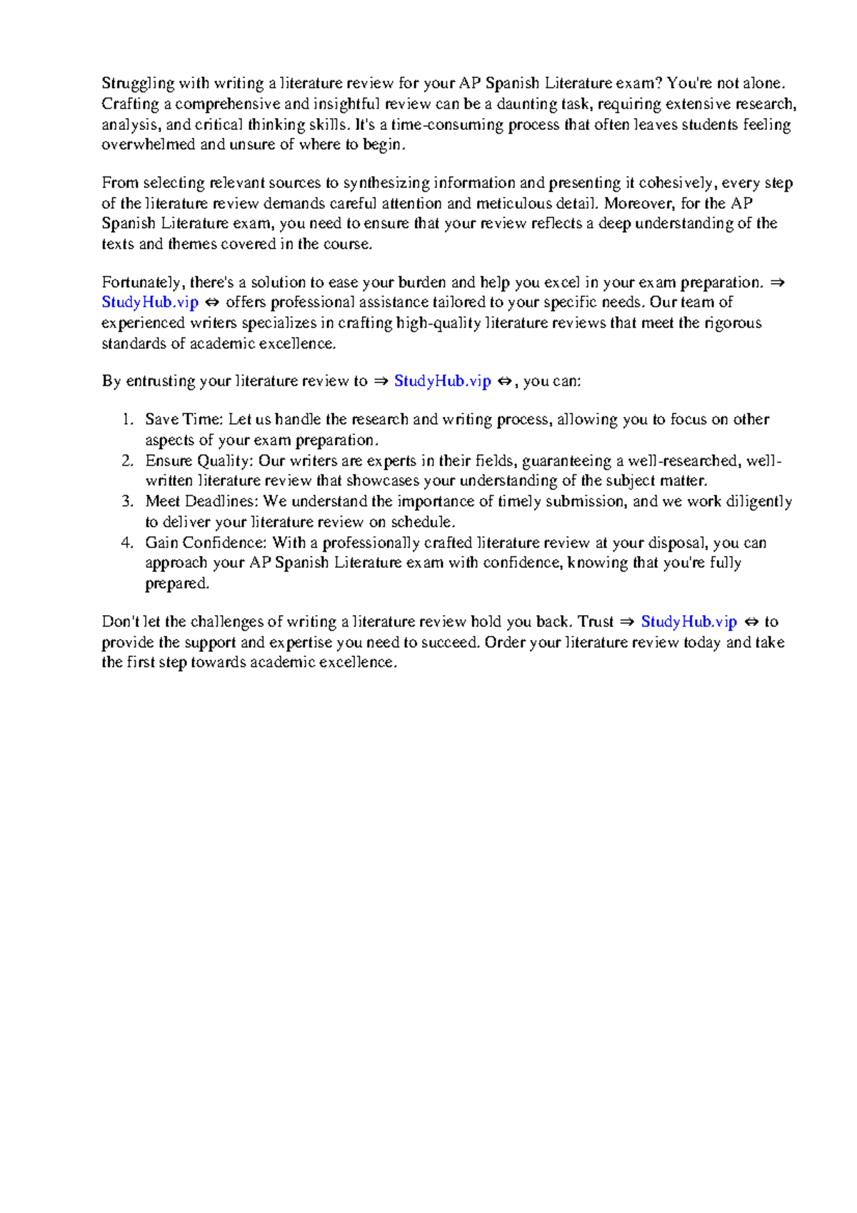 Ap Spanish Literature Exam Review - Struggling with writing a ...