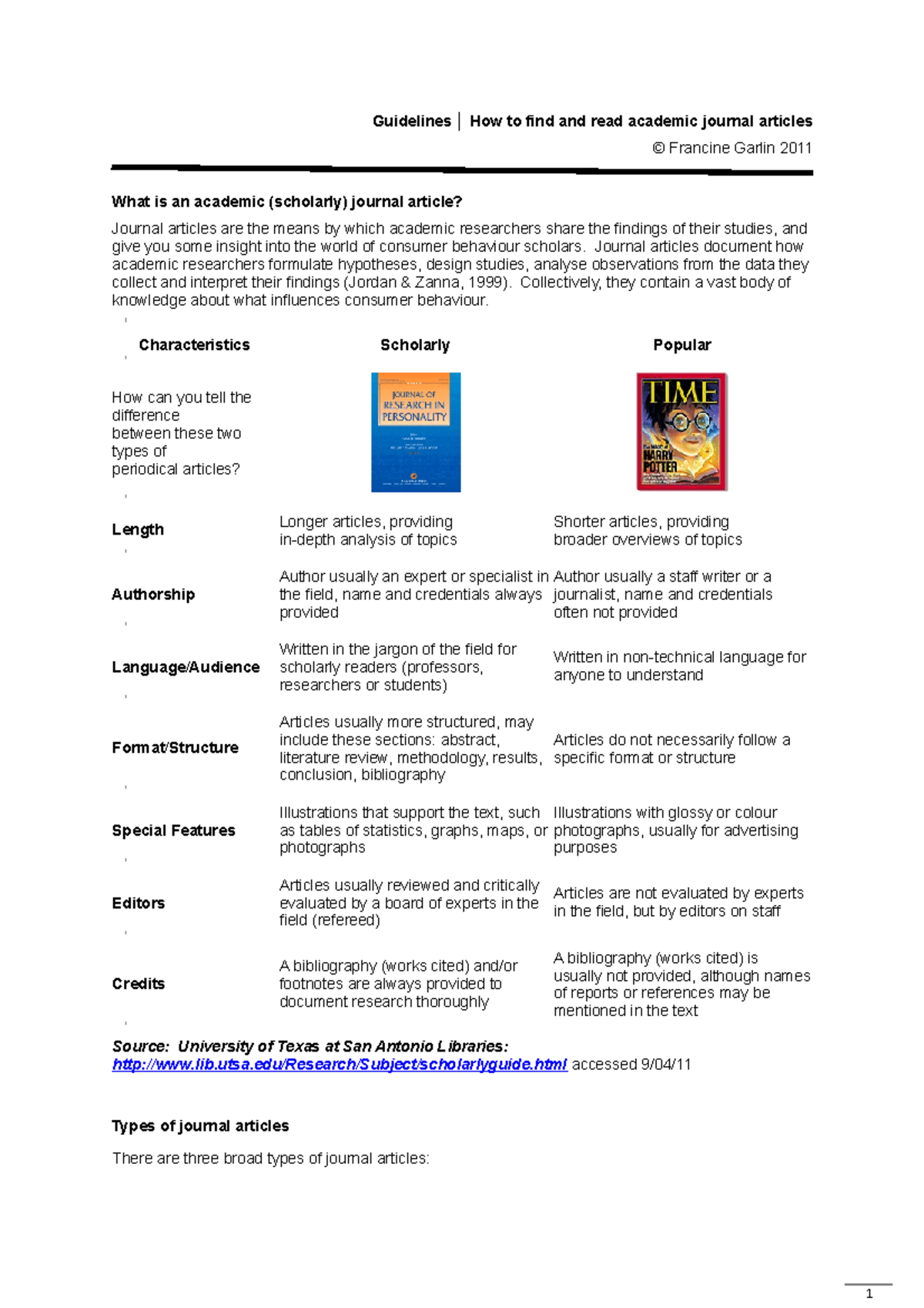 7 How to find and read academic journal articles - Journal articles ...