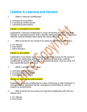 Chapter 1 Introduction of Psychology Exercises - Section 1 ...