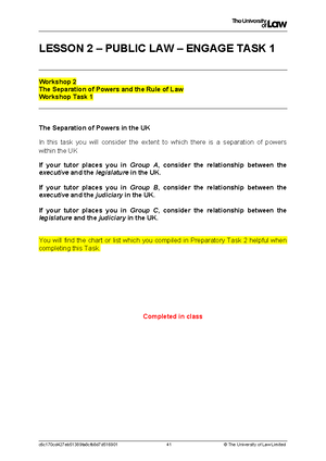 Lesson 4 - Public LAW Engage TASK - LESSON 4 – PUBLIC LAW – ENGAGE TASK ...