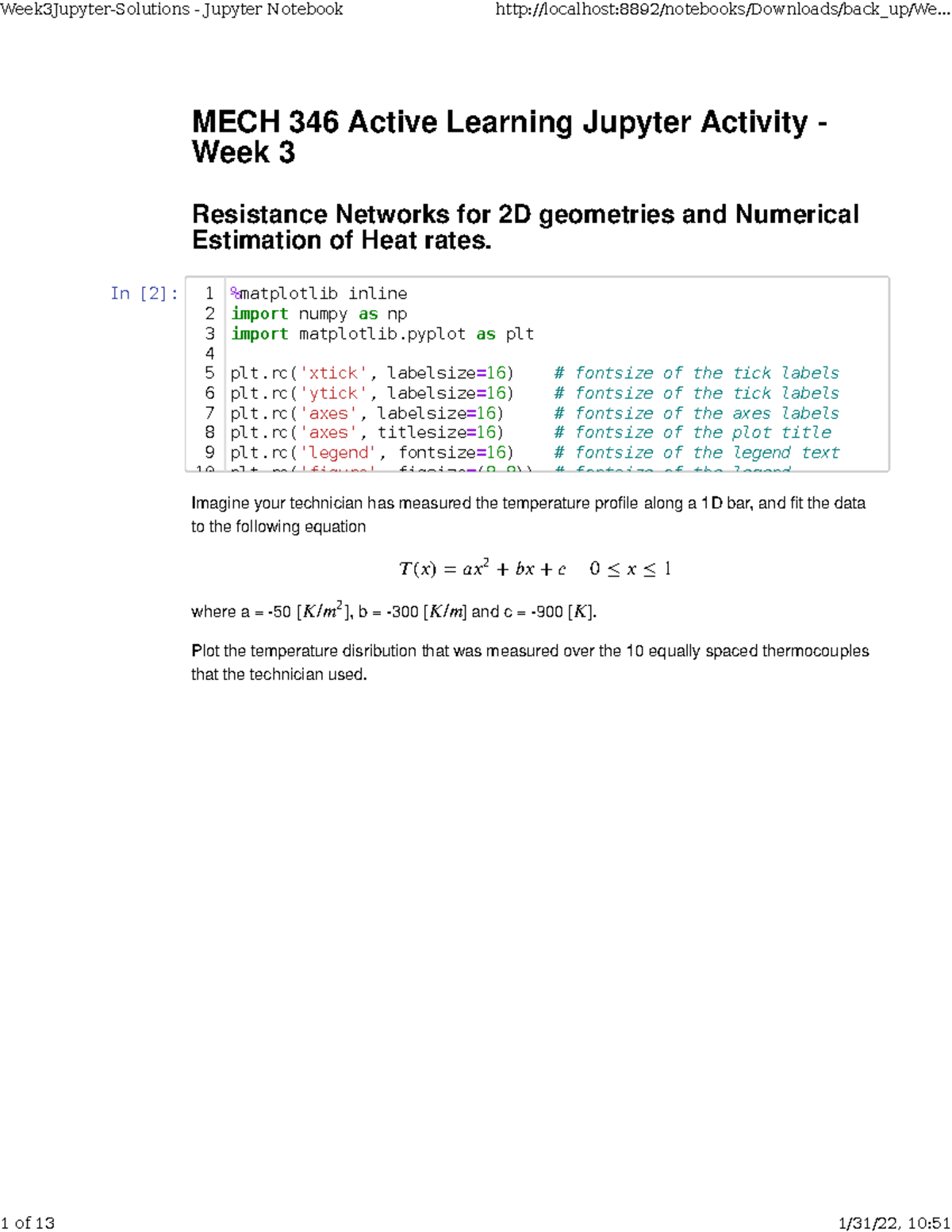 Jupyter Solutions for week 3 - MECH 346 Active Learning Jupyter ...