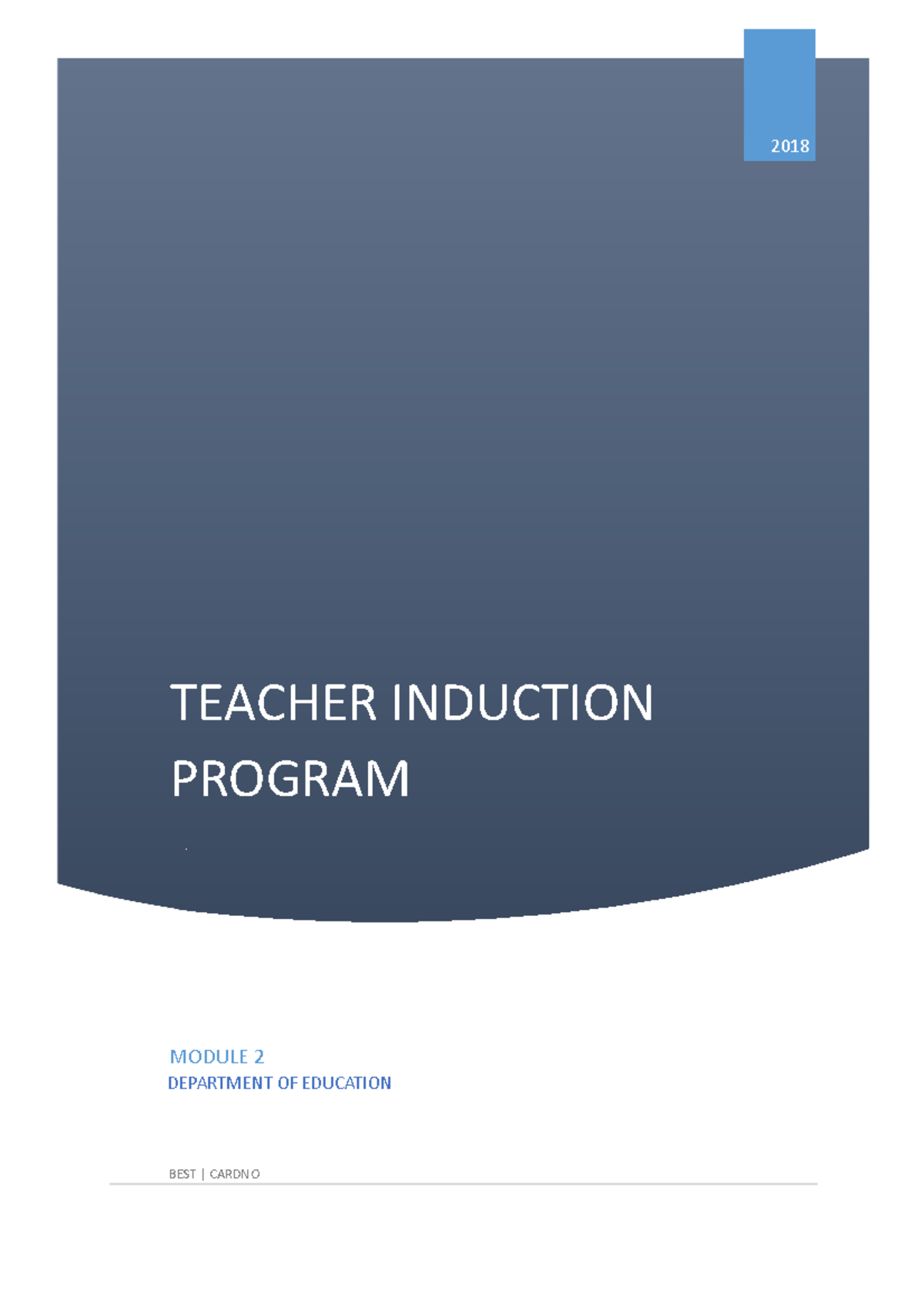 Module 2 - MODULE 2 DEPARTMENT OF EDUCATION BEST | CARDNO TEACHER ...