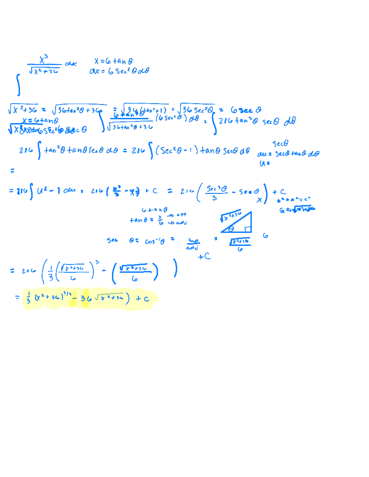 Discussion Post 3 - Calculus practice problems, step-by-step. - x3 dx ...