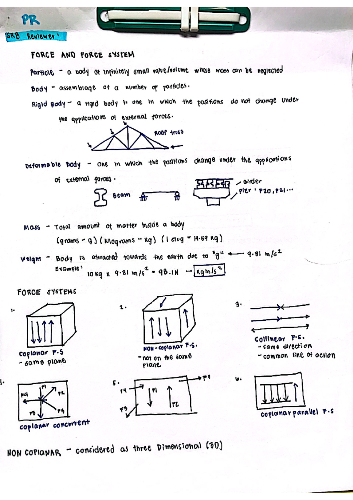 SRB- Notes - Statics Of Rigid Bodies - Studocu