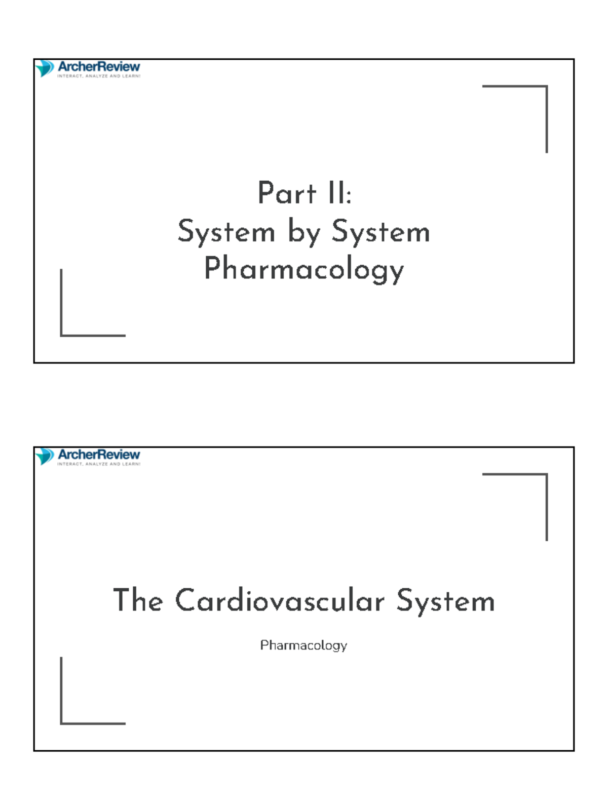 Pharmacology-2 - The Cardiovascular System The Respiratory System The ...