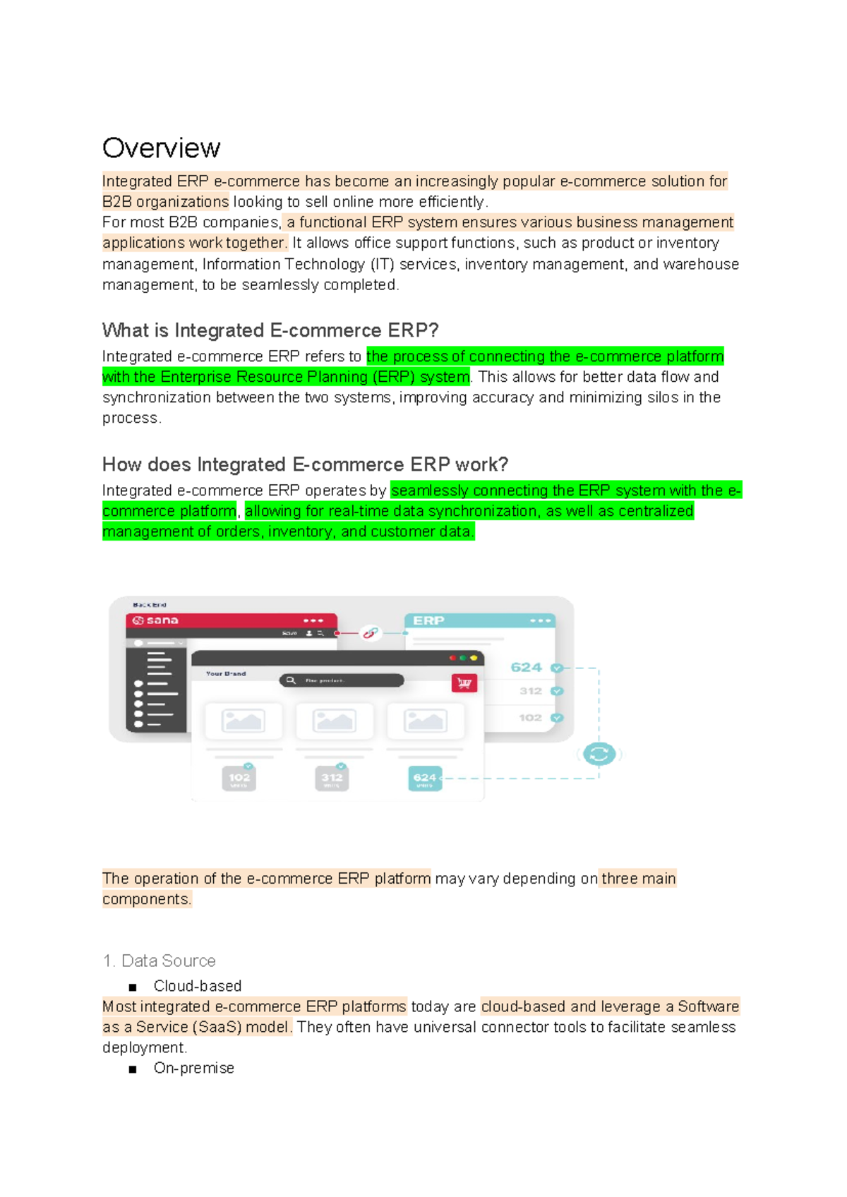 ERP - content - ... - Overview Integrated ERP e-commerce has become an ...
