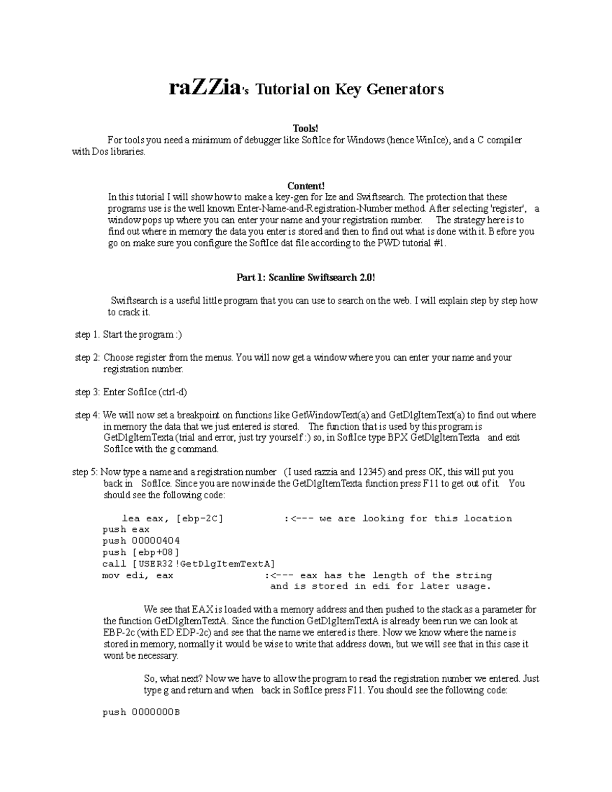 How to Make Key Generators - raZZia's Tutorial on Key Generators Tools ...