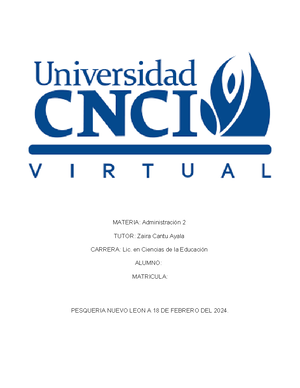 Proyecto Modular - UNIVERSIDAD VIRTUAL CNCI Tutor: Cruz Pérez Pérez Actividad: Proyecto Modular ...