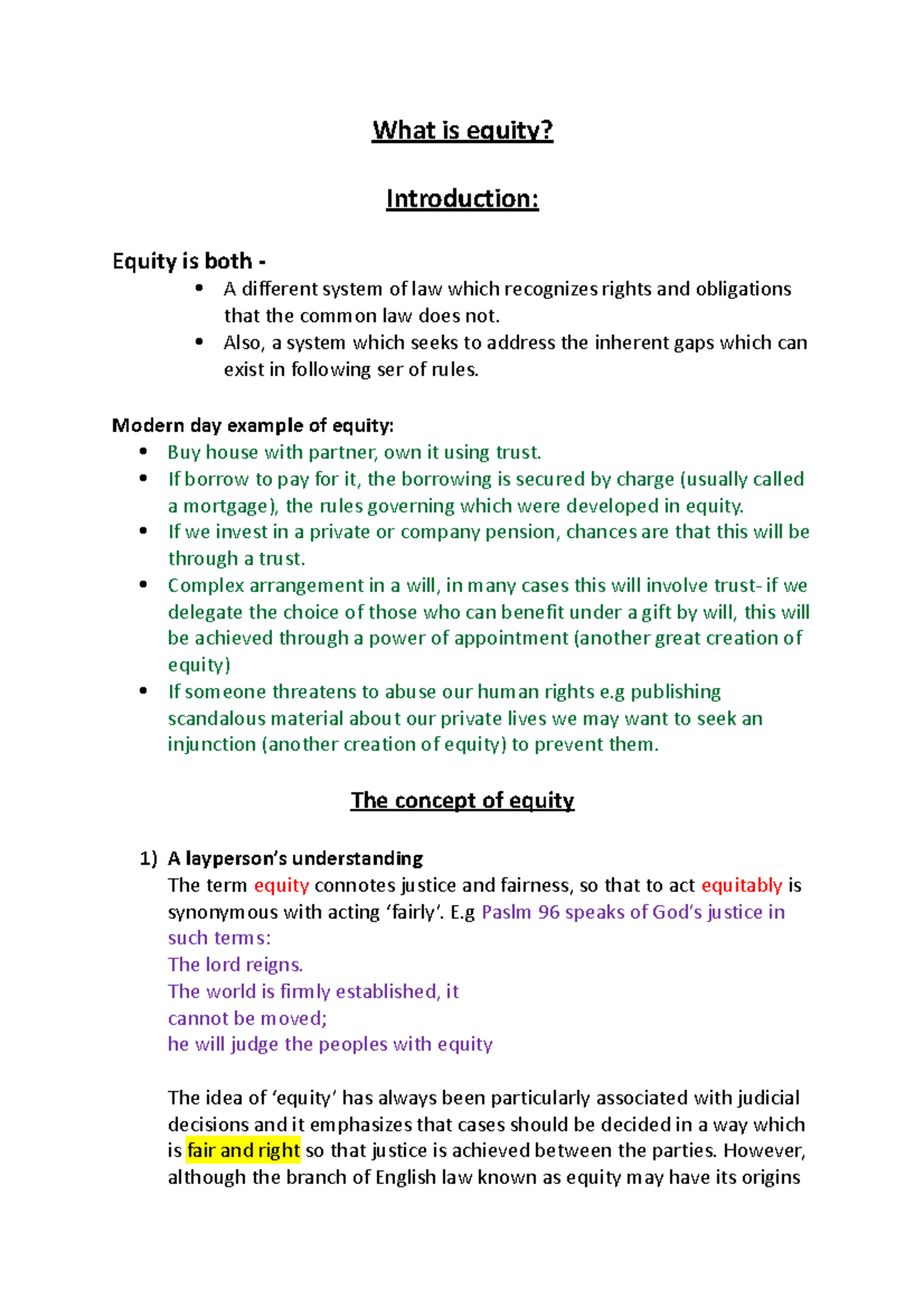 What is equity - What is equity? Introduction: Equity is both - A ...