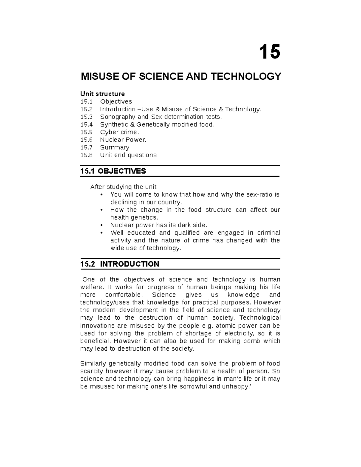 Human Rights- Misuse OF Science AND Technology - 15 MISUSE OF SCIENCE ...