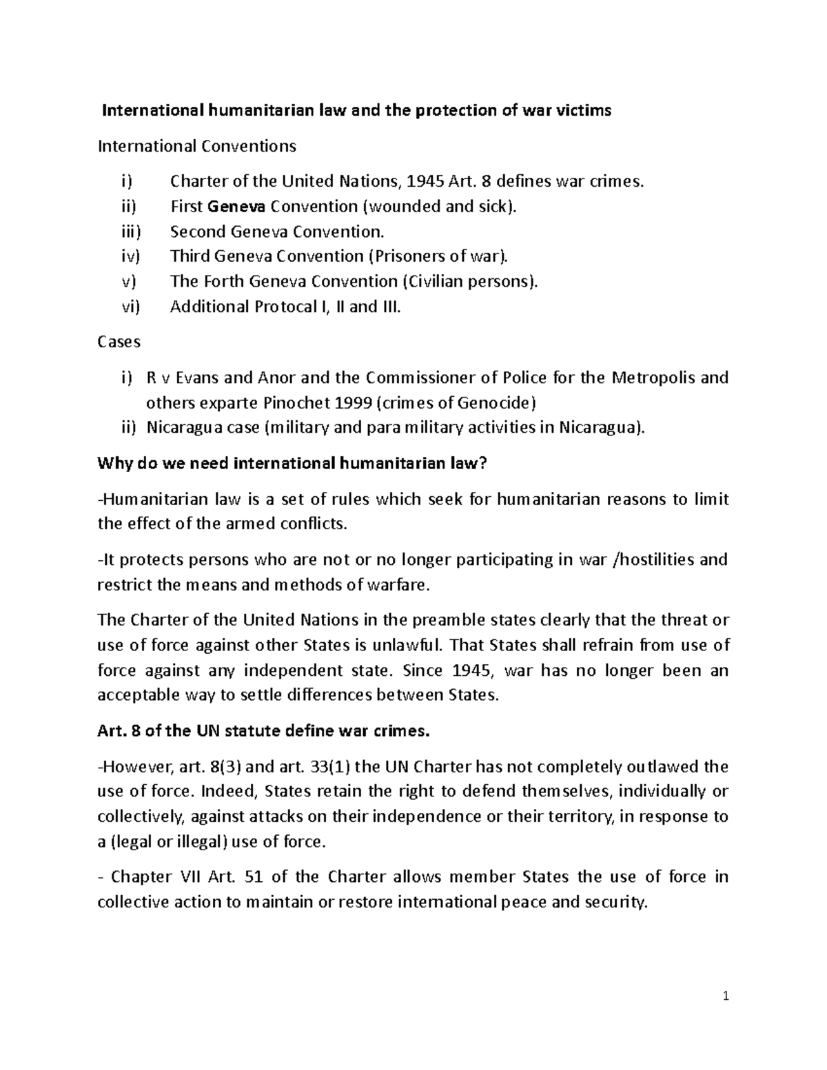 Topic 3. International Humnanitarian law 3 - International humanitarian ...