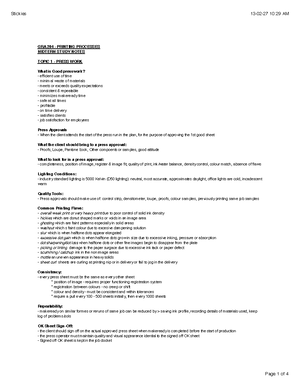 Gra 204 Part 2 Exam Notes - Stickies 10:47 PM GRA 204 PRINTING ...