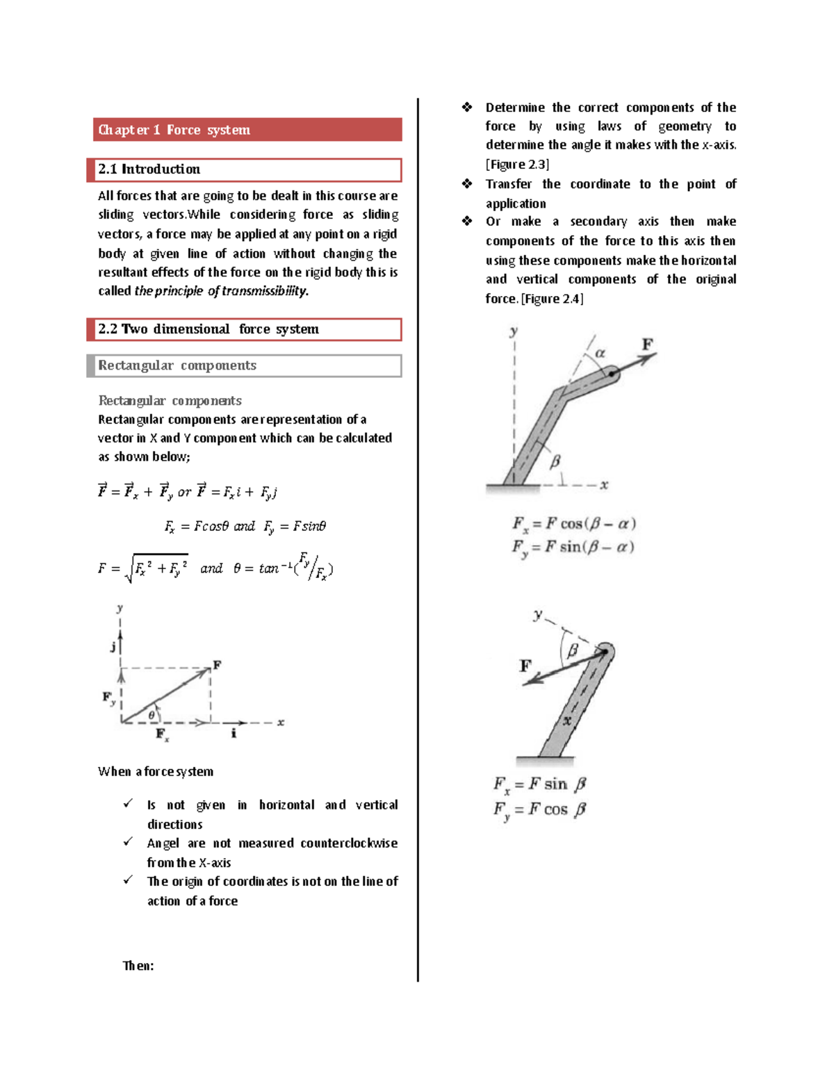 Chapter 2 Steel Structure - Ch apt er 1 Force system 2 Introduction All ...