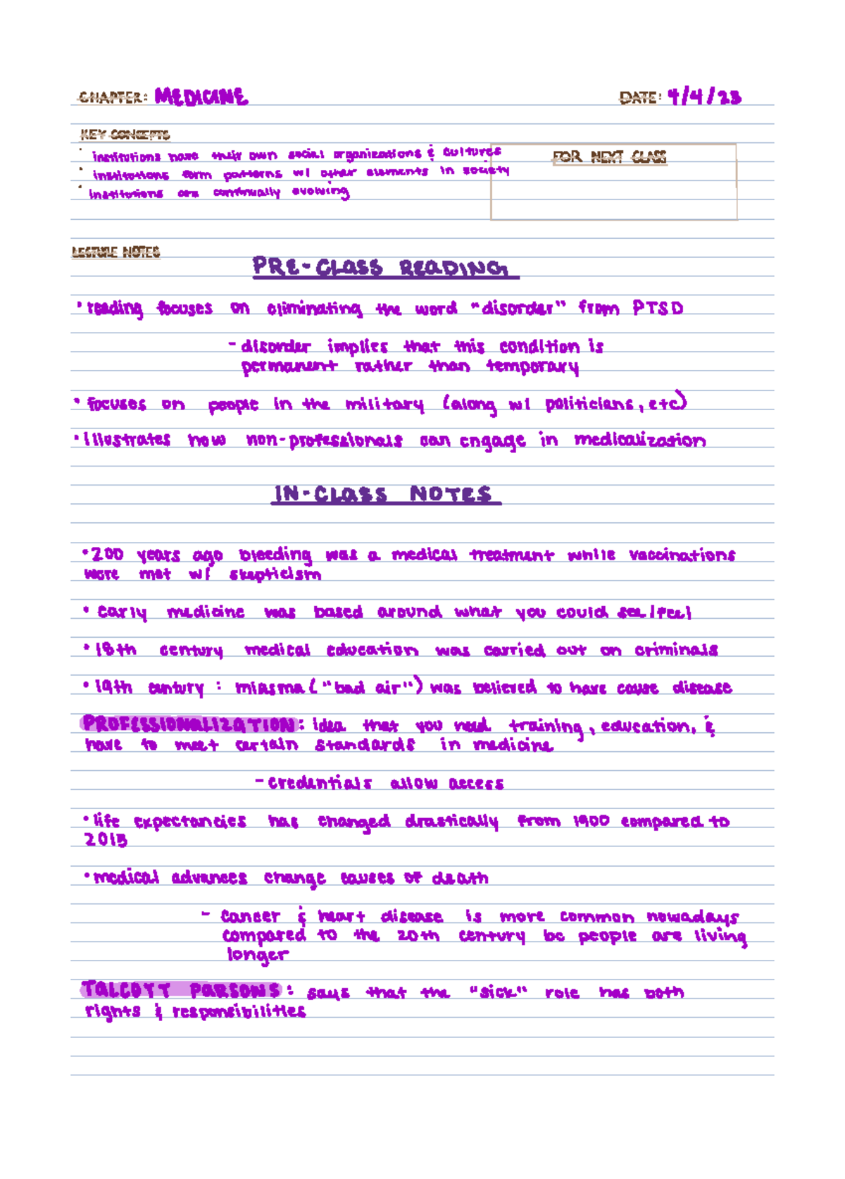 Lecture Notes: Medicine - chapter rate regencies at next Cass ...