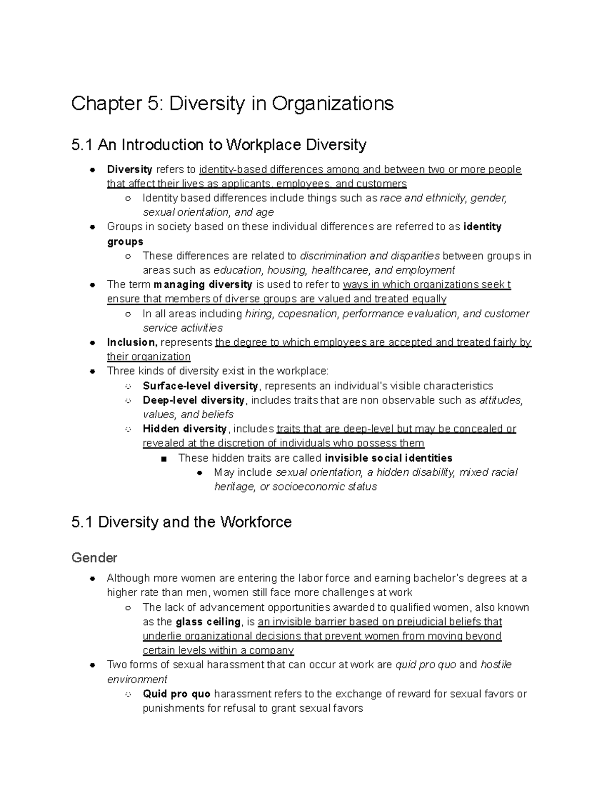 Diversity in Organizations: An Introduction - Studocu
