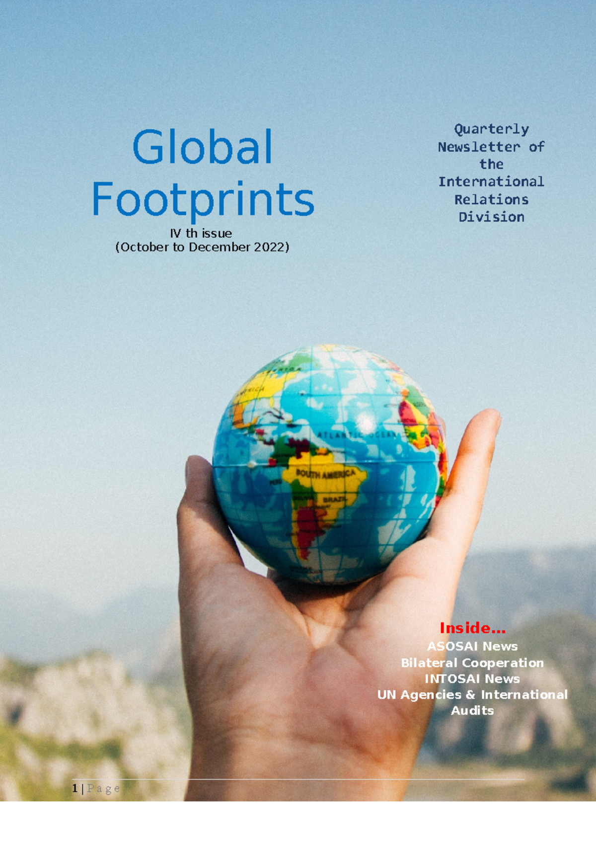Global Footprints- 4th edition - Inside... ASOSAI News Bilateral ...
