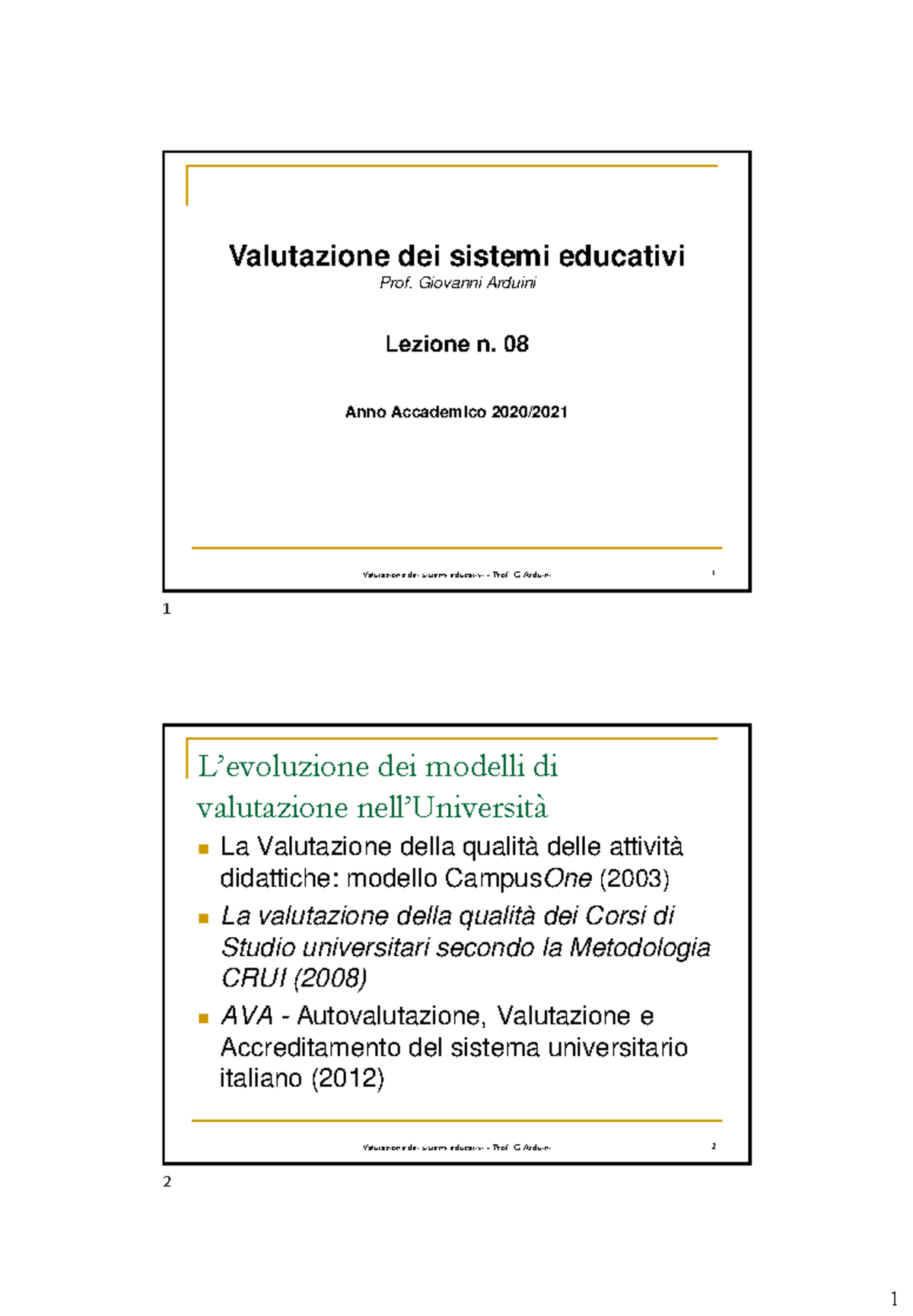 Lezione 08 20-21 - Slide corso - Valutazione dei sistemi educativi ...