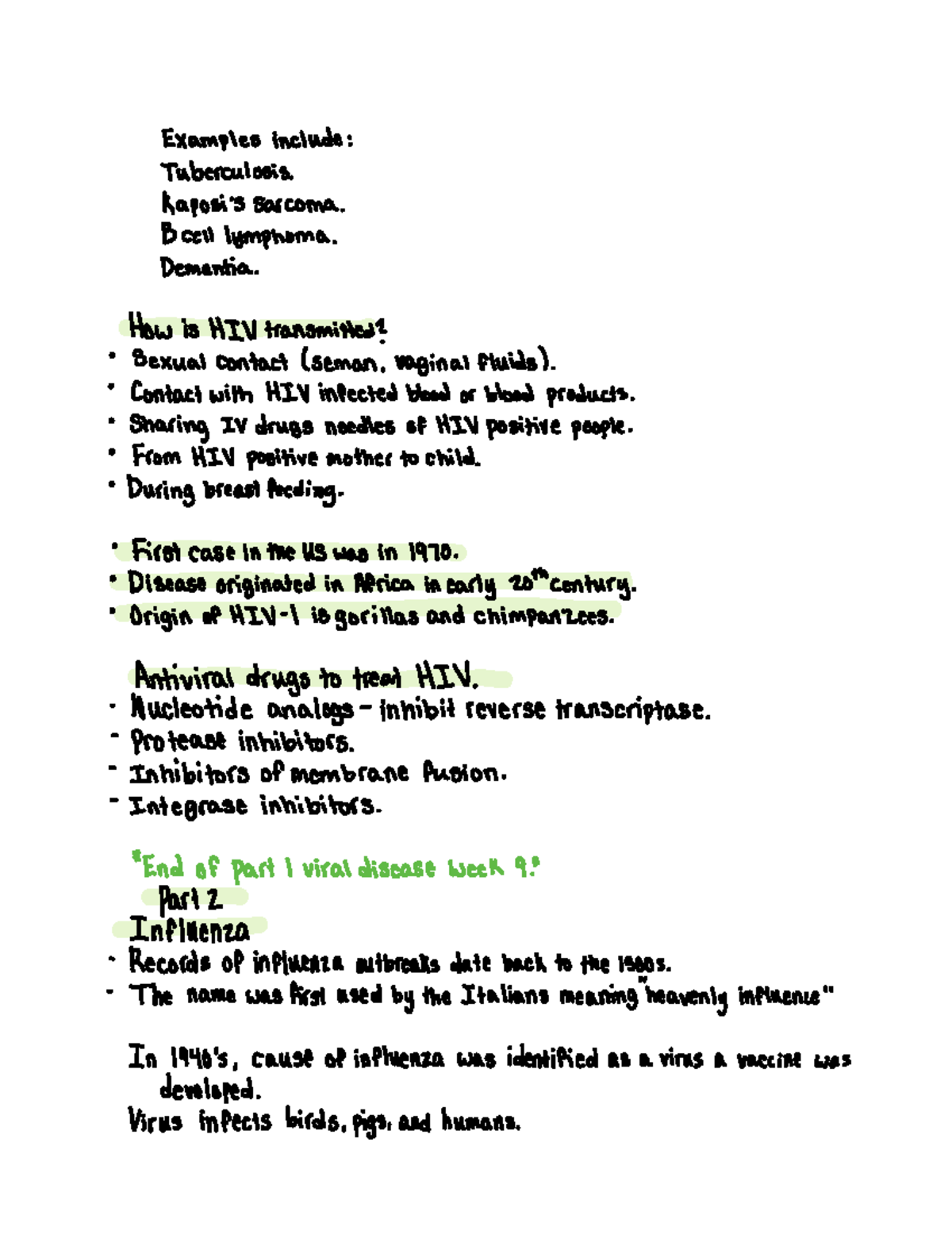 Exam lll - Bio exam and quiz notes - Examples include Tuberculosis ...