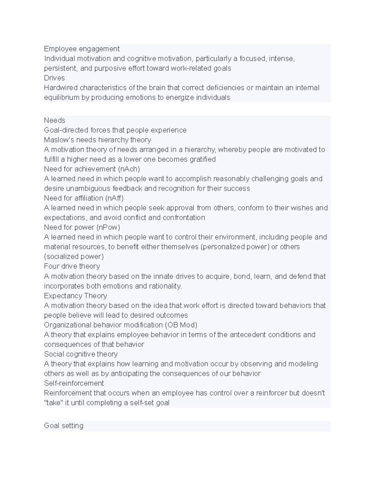 Busi 240 lecture notes professor knowles - Employee engagement ...