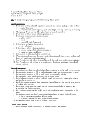 SAD10e Ch01 Solutions To Exercises - Systems Analysis and Design, Tenth Edition End of Chapter ...
